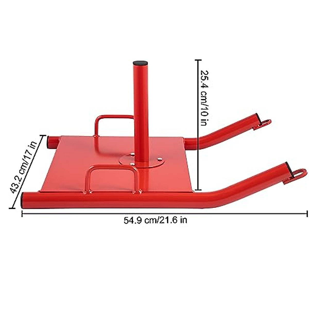 Weight Sled Push Pull Heavy Sled Drag Fitness HD Power Speed Training Sled for Exercise and Fitness StrengthTraining Red