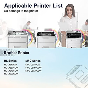 TESEN TN223 TN227 【with New Chips】 Remanufactured Toner Cartridge Replacement for TN223 TN227 for Brother HL-L3230CDW HL-L3290CDW MFC-L3750CDW MFC-L3770CDW (4 Colors)