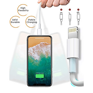 4 Pack [Apple MFi Certified] Apple Charging Cables 3ft, iPhone Chargers Lightning Cable 3 Foot, Fast iPhone Charging Cord for iPhone 14/14Pro/13/13Pro/12/11/11Pro/11Max/ X/XS/XR/XS Max/8, ipad(White)