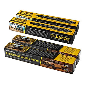 Supreme Suspensions - Front & Rear Complete Set of Shocks for 1997-2006 Jeep Wrangler TJ 2WD 4WD MAX Performance Nitro Gas-Charged Shocks with Boots - OEM Replacement for Lifted Applications