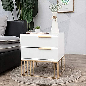 CXDTBH Metal Frame Wood Rectangle Side Accent Living Room Storage Shelf End Table (Color : D)