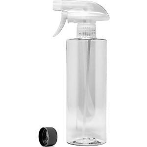 VViViD Empty Plastic Spray Clear Bottles BPA-Free Food-Safe (3 Pack (16oz))