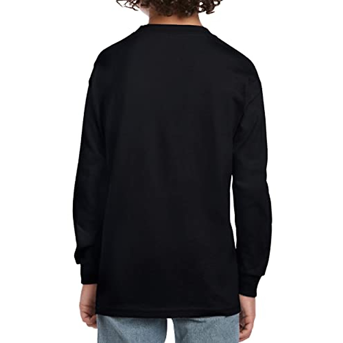Gildan Men's Ultra Cotton Long Sleeve T-Shirt, Style G2400, Black, Small