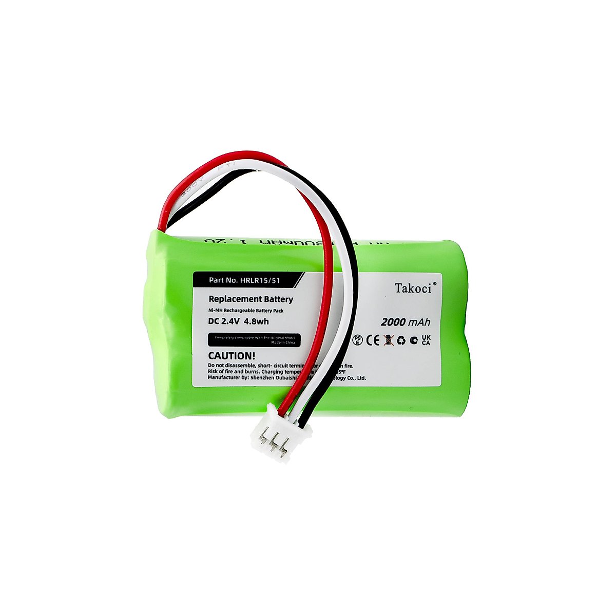 TAKOCI Replacement Battery for Nvidia Shield Game Controller Shield TV Game Controller P2920,HRLR15/51 HFR-50AAJY1900x2(B) 2000mAh