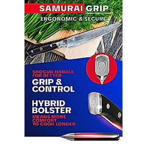 DALSTRONG Utility Knife - 6 inch - Shogun Series ELITE - Damascus - Japanese AUS-10V Super Steel Kitchen Knife - Vacuum Heat Treated - Cooking Knife Vegetables Meat - w/Sheath