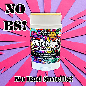 Frankie & Myrrh Natural Patchouli Deodorant for Hippie Women and Men | Real Essential Oils | Aluminum Free-Baking Soda, Coconut Oil and Shea Butter (256 oz) Paraben and Phthalate Free