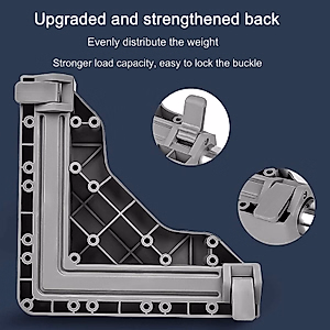 TAHNYC Washing Machine Stand, Multifunctional Adjustable Furniture Carrier, Stainless Steel heightened Universal Stand for Dryer Washing and Refrigerator, 4 ft