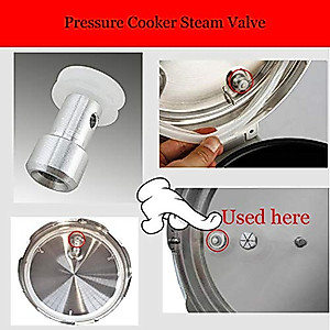Pressure Cooker Steam Valve Universal Floater and Sealer for Pressure Cookers XL,YBD60-100,PPC780,PPC770,PPC790 (Floater and Sealer 6 Pair)