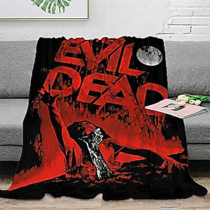 Evil Dead Horror Thrillet Movie Blanket Throw Blanket Lightweight Soft Cozy Flannel Sofa Bed 50x60inch(127x152cm)