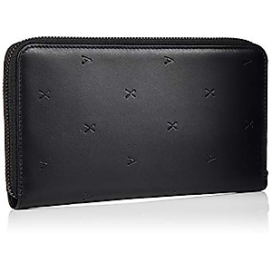 Armani Exchange Men's Rounded Zip Wallet, nero/black, UNI
