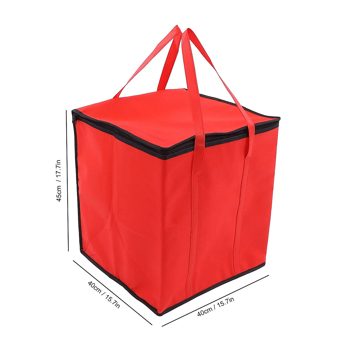 Food Warmer Bag Insulated Food Delivery Bag Pizza Delivery Bag(12-inch heightening（40*40*45CM）)