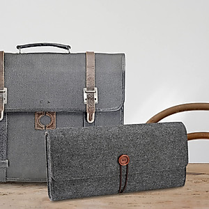 ProCase Felt Pouch Sleeve for Steam Deck, Portable Travel Storage Bag Ultra Slim Carrying Case Cover for Valve Steam Deck 2021 Release –Black