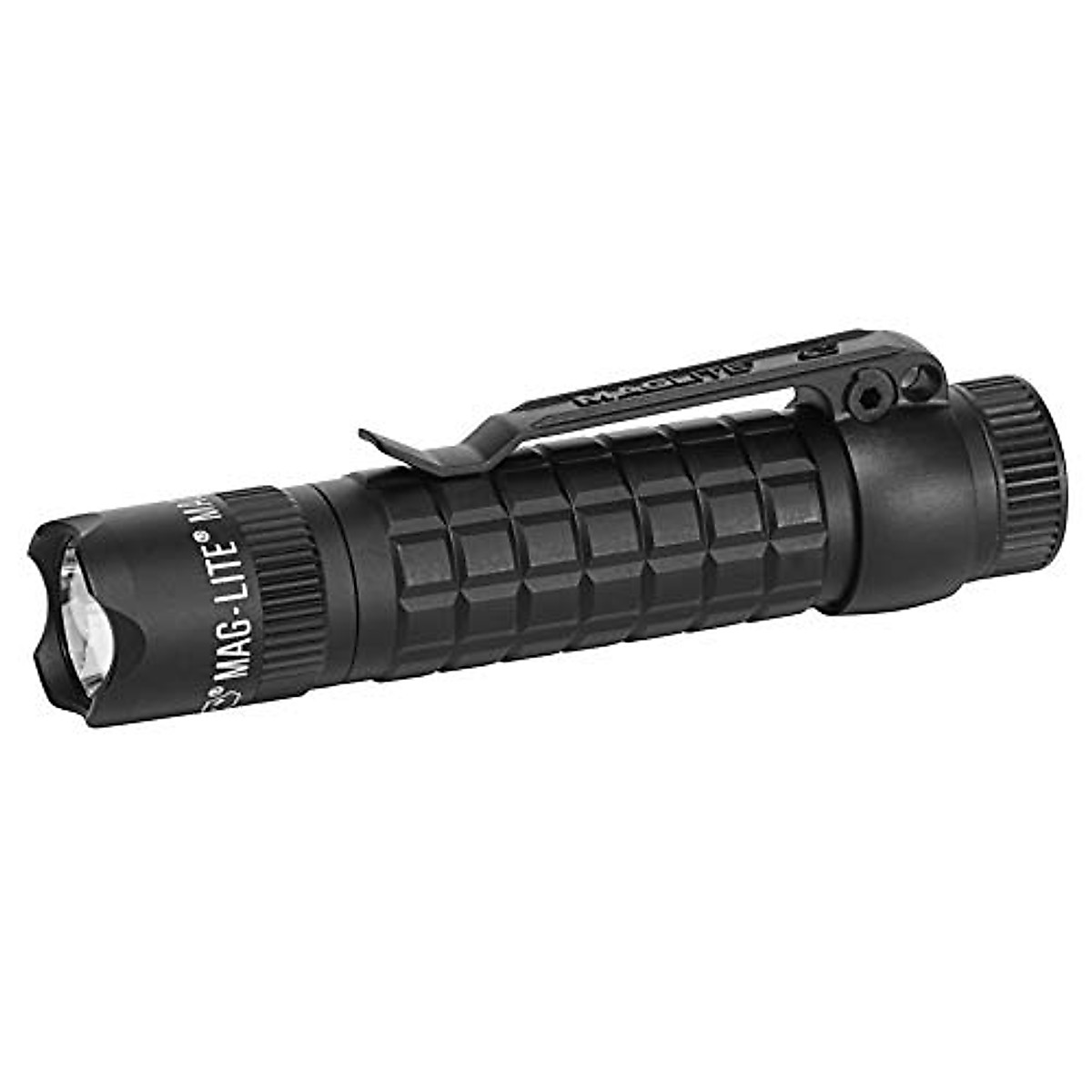 Maglite Mag-Tac LED 2-Cell CR123 Flashlight - Crowned-Bezel, Matte Black