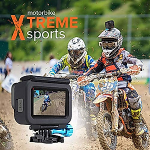 MiPremium Housing Frame Case for GoPro Hero 8 Black. Protective Shell Cage Mount Accessories Kit with Aluminium Screw & Quick Release Removable Buckle Socket Accessory for Hero8 (2018) Action Camera