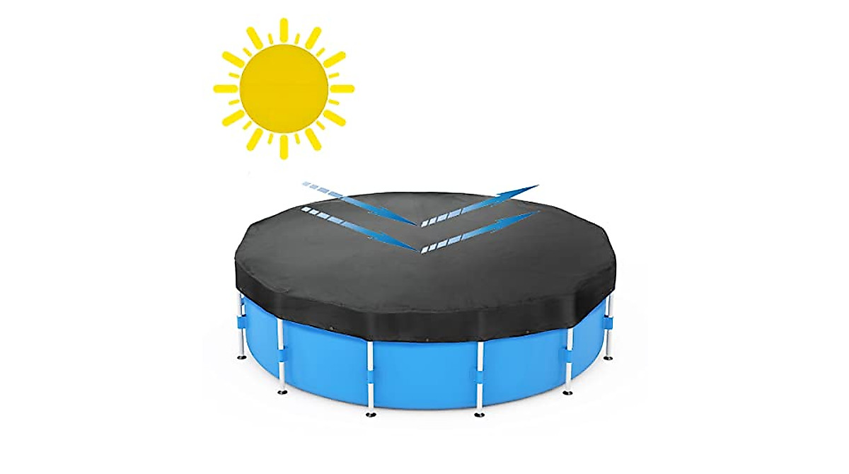 AUKAR Pool Covers for Above Ground Pools - 10 Feet Round Swimming Pool ...