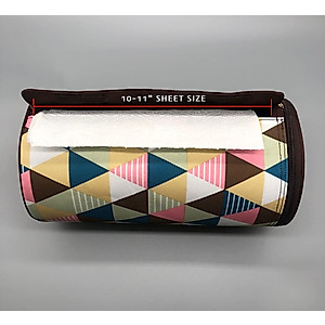 Olve Kitchen Paper Towel Holder Hanging Paper Towel Dispenser Cover for Kitchen, Camping Outdoor (Brown)