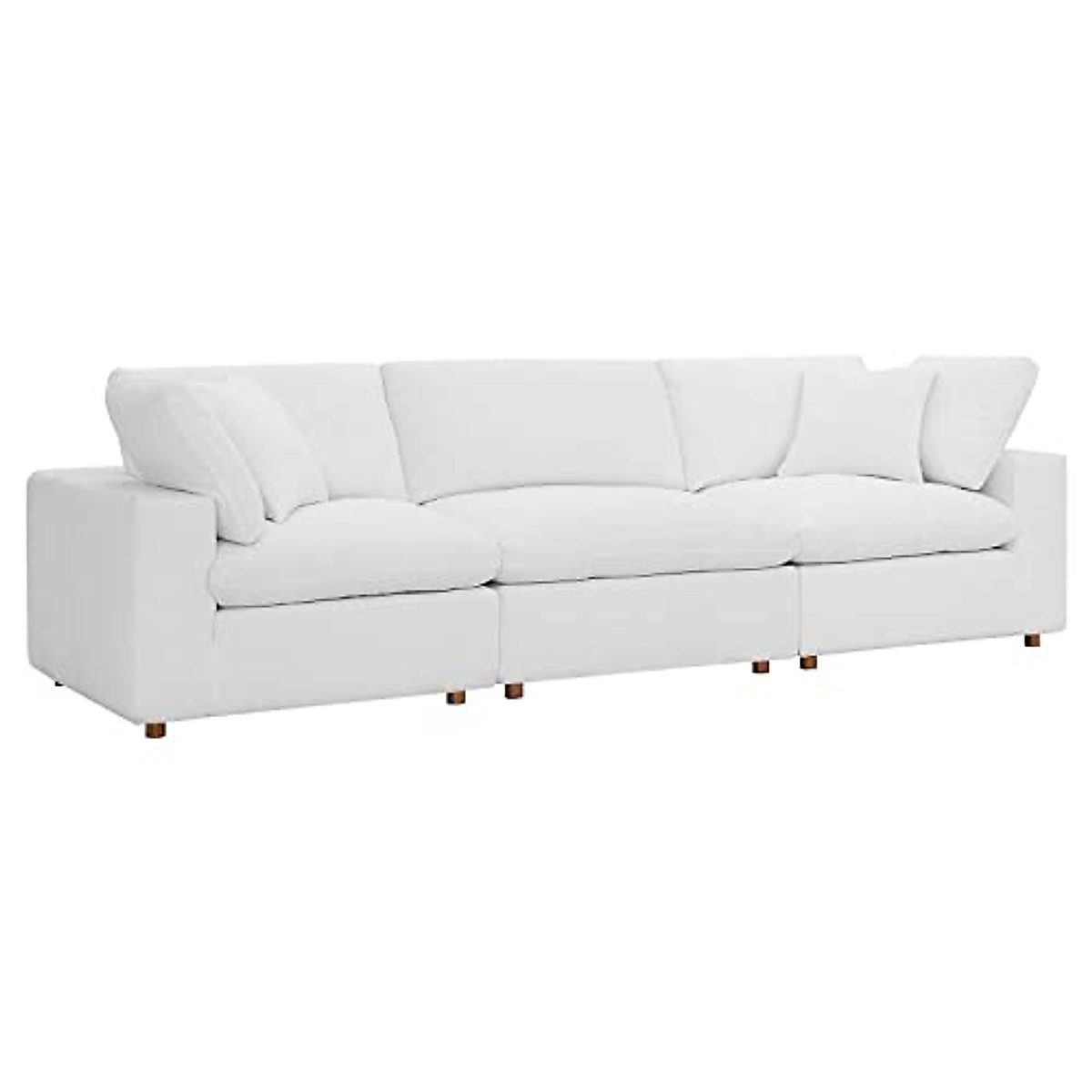 Modway Commix Down-Filled Overstuffed Upholstered 3-Seater Sofa