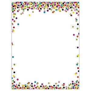 Teacher Created Resources Confetti Blank Chart