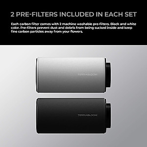 TerraBloom 4" x 12" Carbon Filter for Grow Tent - 46mm Charcoal Carbon Air Filter - Maximize Airflow with 200 CFM - Premium Carbon Air Filter & Charcoal Filter for Homes & Commercial Applications