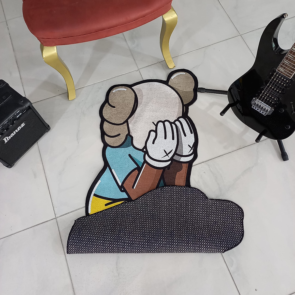 Rugendary Popular Hypebeast Rug Decorative Rug Hypebeast Sneakerhead Non Slip Shaped Carpet Hypebeast Lover Mat for Home Decor Rug (Economic Quality, 1.6x3 ft)