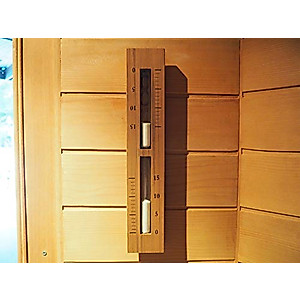 HSE Cedar Box Sauna Sand Timer - 15 Minutes - Choose Your Sand Color (15 Minutes, White)