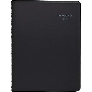 AT-A-GLANCE QuickNotes Recycled Weekly/Monthly Appointment Book, 8 1/2 x 11 Inches, Black, 2013 (76-950-05)