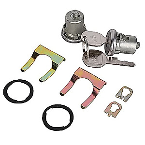 C10 Door Lock Cylinder for Chevy C10 C20 C30 Blazer K10 K5 Silverado GMC Sierra 1500 2500 3500 Jimmy Suburban Savana Buick Regal Lesabre Skylark Apollo Pontiac Truck Van Door Locks Cylinder Kit w/Keys