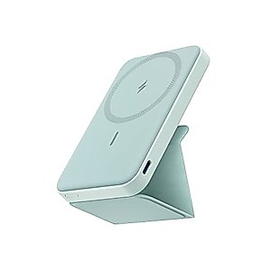 Anker 622 Magnetic Battery (MagGo), 5,000mAh Foldable Magnetic Wireless Portable Charger with Stand and USB-C Port (On The Side), Magsafe-Compatible for iPhone 15/14/13 Series