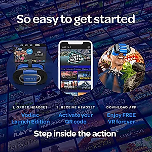 Vodiac VR - Virtual Reality Goggles, Carry Case, Free VR Videos & More via The Vodiac in-App Streaming Service. Powered by Your Smartphone iPhone Android Compatible