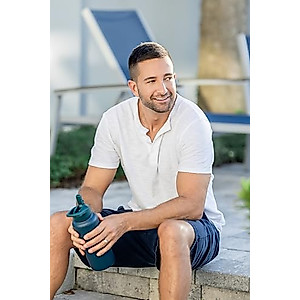 Sip+Sea St. Kitts 32 oz Stainless Steel Water Bottle with Straw Lid|Double Wall Vacuum Insulated