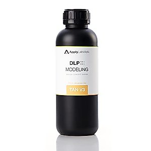 ApplyLabWork DLP Resins for SprintRay 3D Printers Compatible, Excellent Mechanical Properties, High Accuracy, 1 Liter, Modeling Tan V3