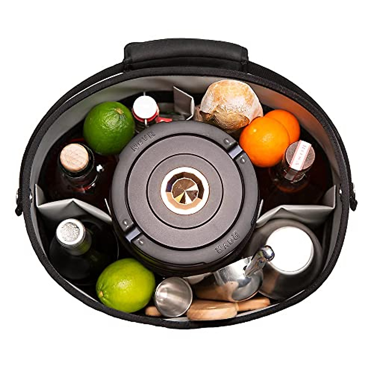 RovR KeepR Soft Cooler - Ultimate Outdoor Companion for Beach, Picnic Bag, Outdoor Party with IceR Ice Bucket - Blue KeepR with Green IceR