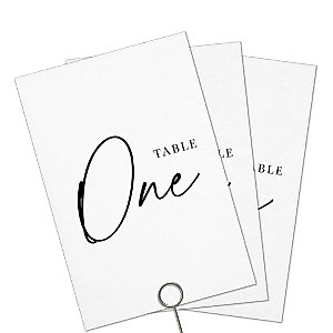 Luxury Black Double Sided Printed Table Card Numbers 1-30 with head table, for Wedding, Anniversary, Birthday, Bridal Shower Party Decor
