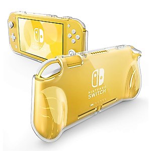Mumba Case for Nintendo Switch Lite 2019, [Thunderbolt Series] Protective Clear Cover with TPU Grip (Clear)
