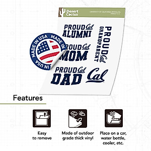 Desert Cactus University of California Berkeley Sticker Vinyl Decal Laptop Water Bottle Car Scrapbook Sheet (Family Full Sheet)