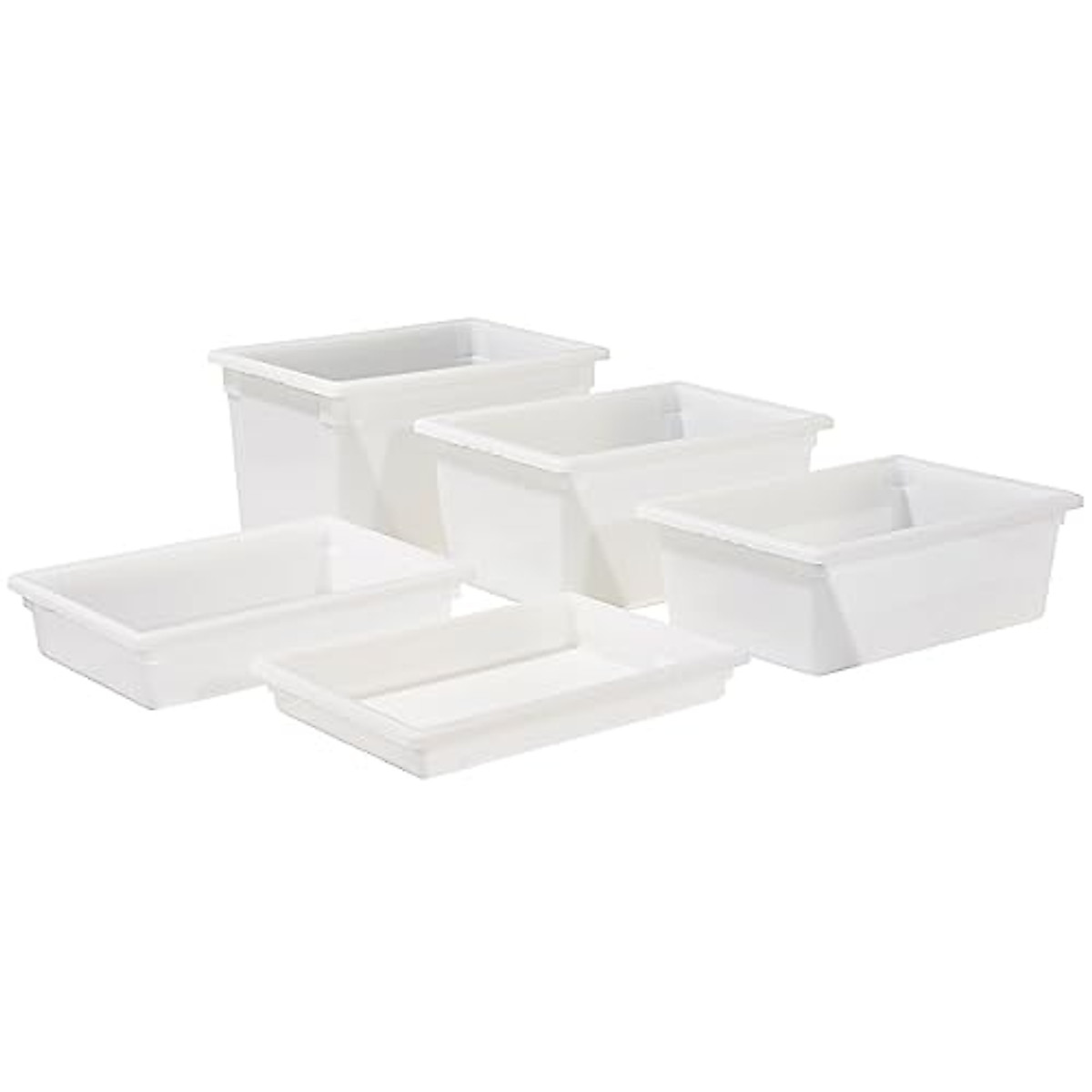Winco Storage Box Polypropylene, 18" x 12" x 9", White