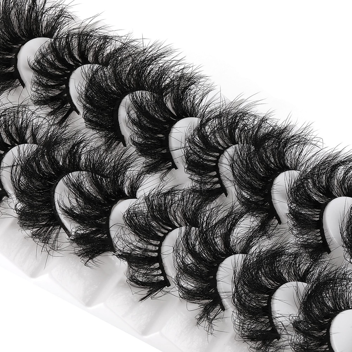 Mink Lashes Fluffy False Eyelshes Dramatic Wispy Fake Eyelashes Pack 8 Styles 22MM Long Thick Volume False Eye Lashes Bulk by Ruairie