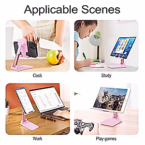 Tree of Life Yin Yang Art Symbol Cell Phone Stand Foldable Adjustable Cellphone Holder Desktop Dock Compatible with iPhone Switch Tablets (4-13")