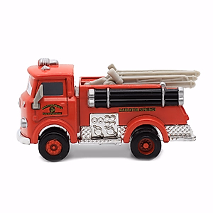 IYZEVK Car 3 Toys, Car Movie, Jackson, The King, Die-cast Toy Car, for a Boy's Birthday (Red Firetruck)
