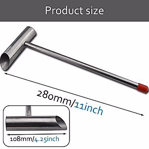 JJHXSM Marshmallow Machine Spoon 28x8cm Long Handle Stainless Steel Sugar Spoon Cotton Candy Machine Spare Parts