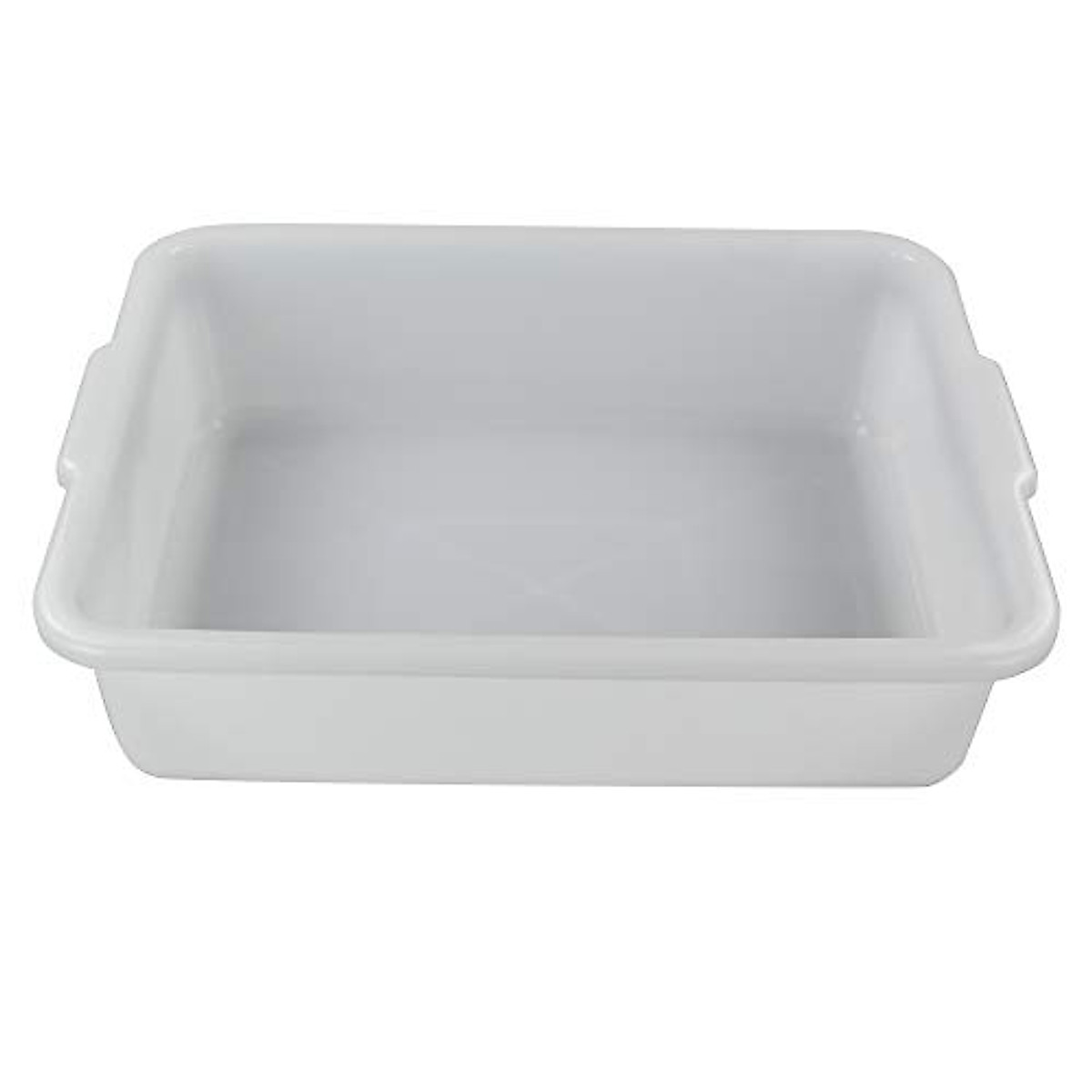 Kekow 4-Pack 22 L Commercial Bus Tubs/Bus Box, White Large Plastic Tote Box