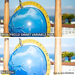 Kenko ND Filter PRO1D Smart Variable NDX3-450 Filter 82mm, for reducing The Amount of Light, Stepless Concentration Adjustment
