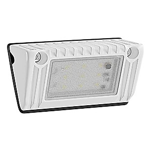 Leisure LED RV Exterior Porch Utility Light - 12v 720 Lumen 5" Lighting Fixture. Replacement Lighting for RVs, Trailers, Campers, 5th Wheels (White)