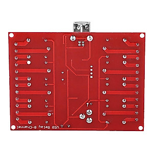 Zer one Control Switch Relay Module, 8-Channel 5V Computer USB Intelligent Control Switch Relay Module Driver