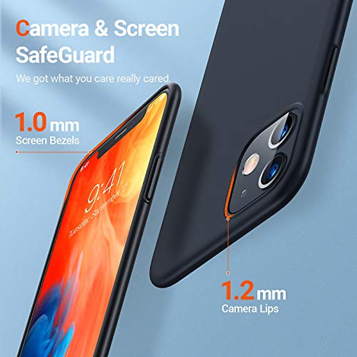 TORRAS Slim Fit iPhone 11 Case 6.1 inch, Hard Plastic PC Ultra-Thin Phone Cover Case with Matte Finish Coating Grip for iPhone 11 Phone Case, Space Black