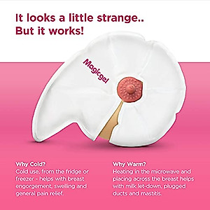 Magic Gel Luxury Breast Therapy Pack | The Breastfeeding Essentials for Nursing Mothers | Includes 2X Breast Ice Packs (Hot or Cold) for Breastfeeding or Breast Augmentation Post Surgery Pain Relief