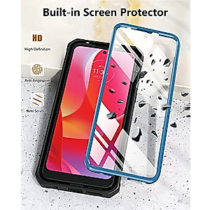 for Motorola Moto-G Power 2022 Case: Moto G Play 2023 Case Military Grade Heavy Duty Rugged Protection Shockproof Shell | Durable Dual-Layer Armor Design Tough Protective Cover Blue