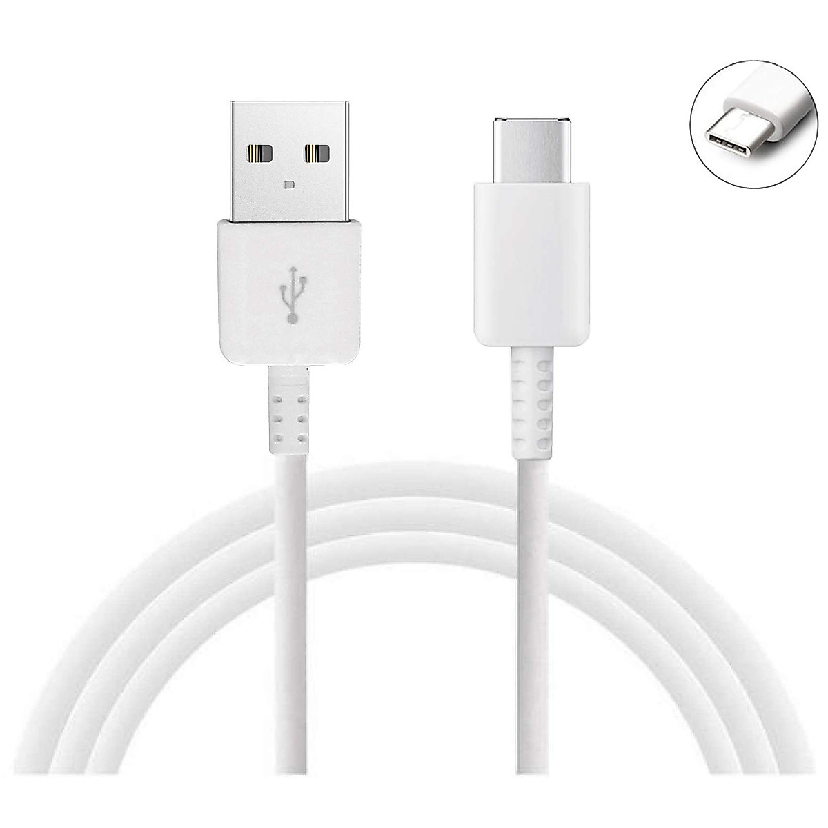 Works by VOLT PLUS TECH Original 10ft USB-C Cable Compatible with Your Sony WF-1000XM3 with Fast Charging and Data Transfer. (White 3M)