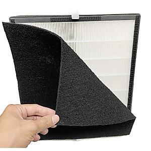 Nispira True HEPA Filter Replacement Compatible with Breathe FF50 FIT50 Smart Air Purifier. Compared to Part HEPA-Pure FF50, 1 Pack