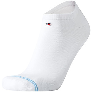 Tommy Hilfiger Men's 5 Pair Casual Liner Sockshosiery, white, Shoe Size 7-12